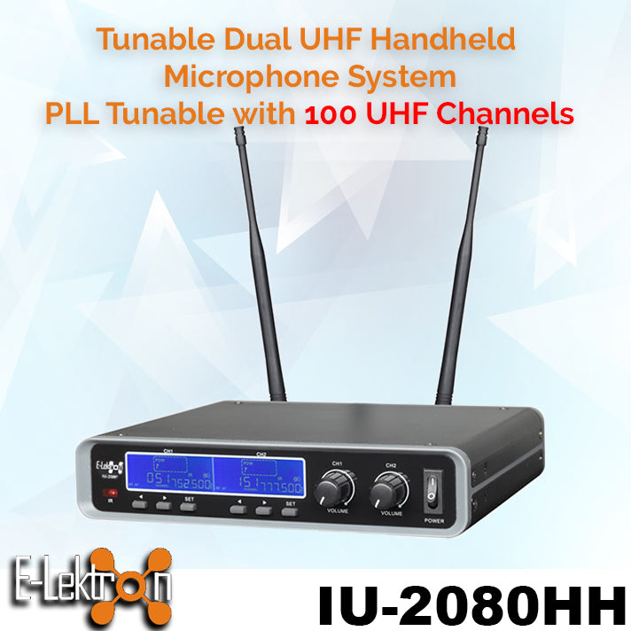 IU-2080HS Dynamic UHF Digital 100 Channels Tunable Wireless – ACLINKER